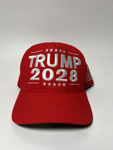 Official DONALD J TRUMP 2028 RED MAGA HAT Cap CALI FAME RARE Make ...