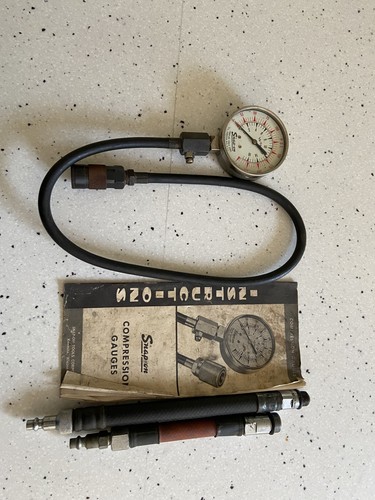 vintage snap on compression Tester With 2 Adapters | eBay