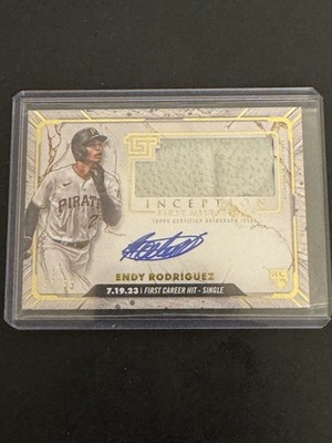 2024 Topps Inception First Milestones Auto Relic 63/99 Endy Rodriguez ...