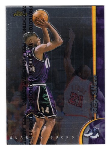 1998-99 TOPPS FINEST RAY ALLEN CARD #8 **NM-MT** MILWAUKEE BUCKS | eBay UK