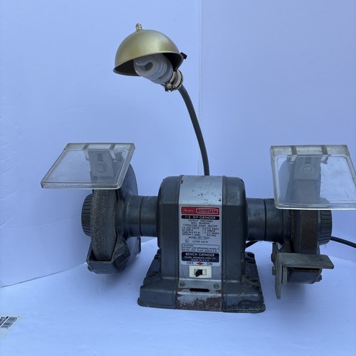Vtg Craftsman Ball Bearing Bench Grinder 1/2 QHP Crown Logo 397.19591 ...