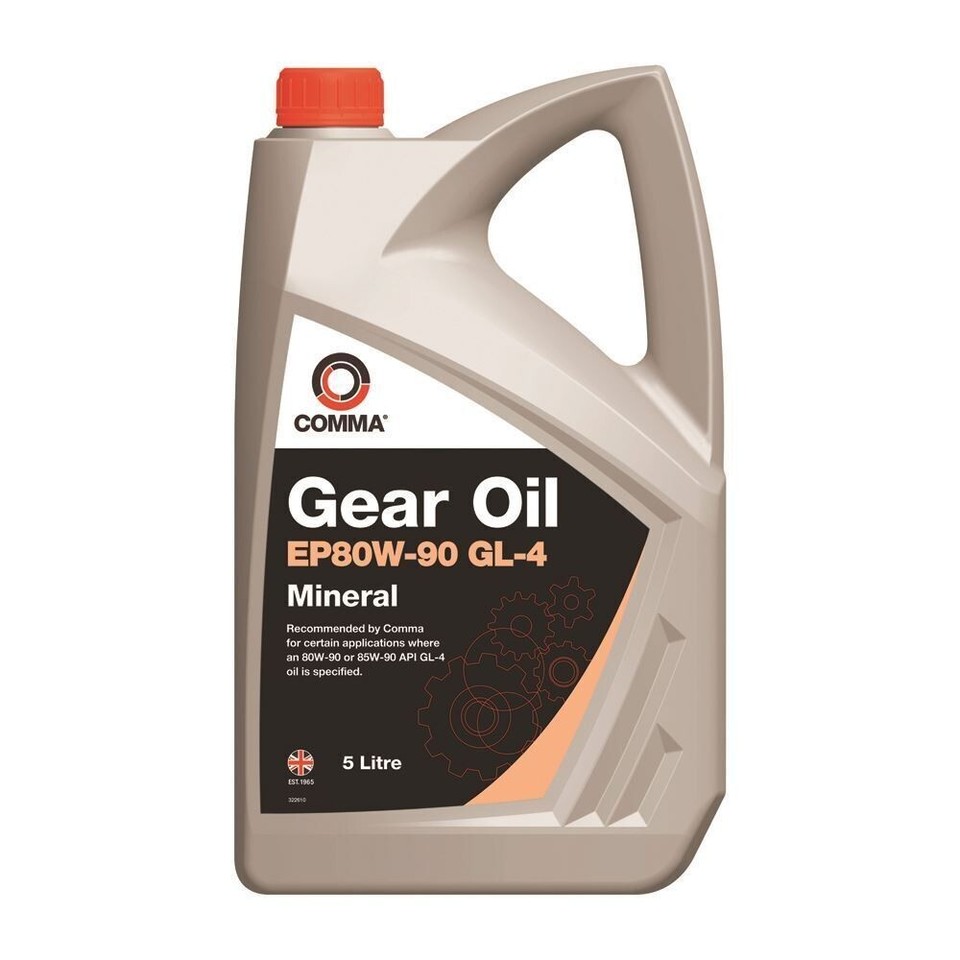 Comma EP 80W-90 GL-4 5L Mineral Manual Gear Transmission Oil 80W90 - 5 ...