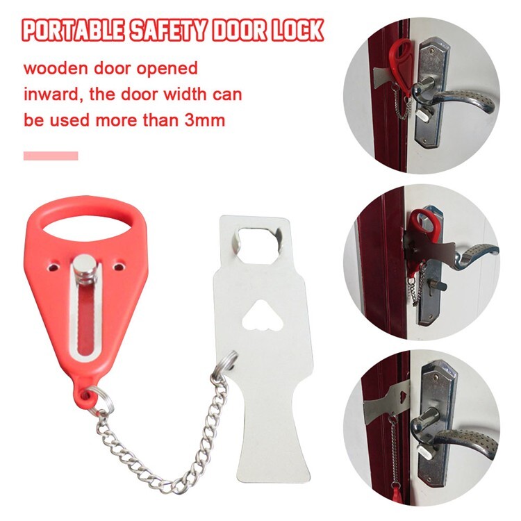 Safety Door Lock Home Security Portable Locker Additional Safety ...