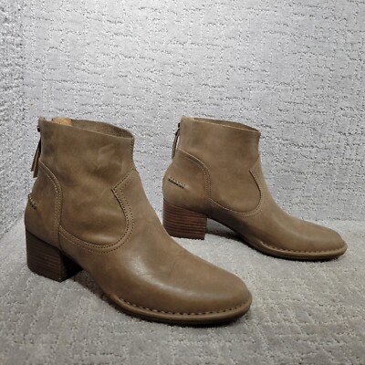 Ugg Bandara Women's Size US 9 Sahara Leather Brown Back Zip Ankle ...