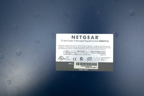 NetGear GSM7312 12-port Layer 3 Managed Gigabit Switch | eBay