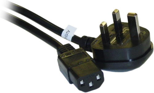 CNE40520 6 Feet, England/Uk Computer/Monitor Power Cord with Fuse, BS ...