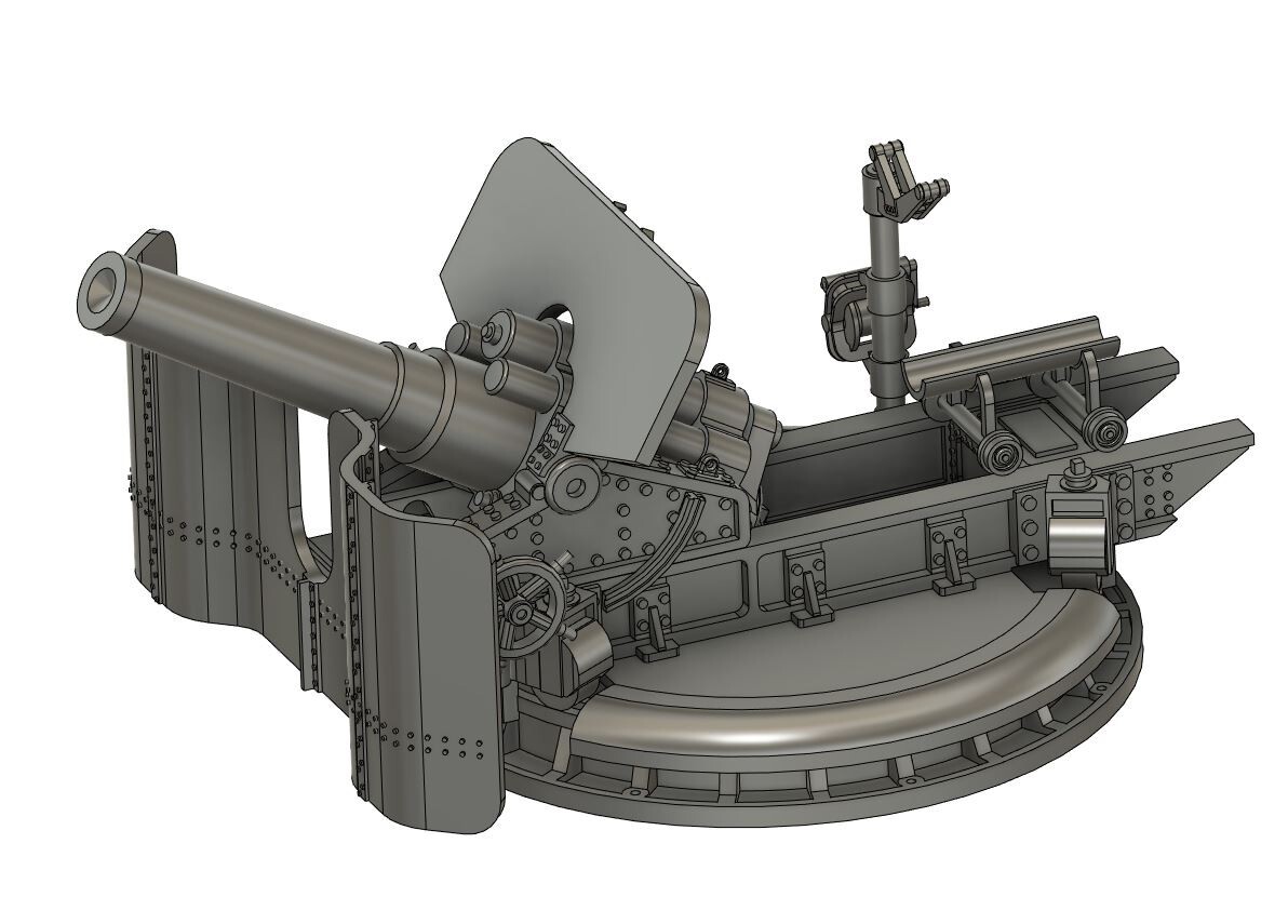 Bolt Action Compatible: Japanese Type 45 240mm Howitzer (1:56 Scale) | eBay