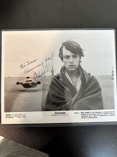 Mark Hamill Signed Star Wars A New Hope Photo Inscribed Rare HTF Luke ...