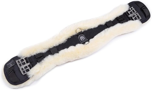 Werner Christ Horse Contour Girth Dressage Anthracite Black Natural ...