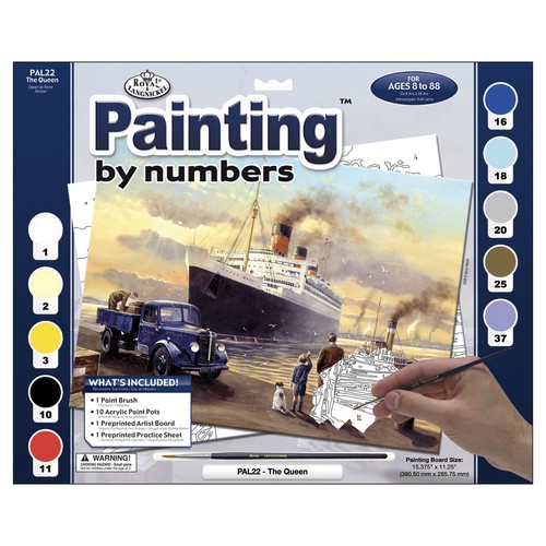 4 Pack - Royal & Langnickel(R) Paint By Number Kit 15.375"X11.25"-Queen ...