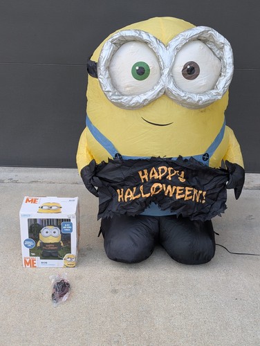 Despicable Me Minions BOB Happy Halloween Inflatable 3 Foot Tall Yard ...
