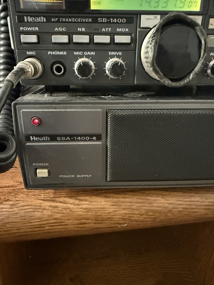 Heath HF Transceiver SB-1400 Ham Radio with SBA-1400-4 Power Supply | eBay