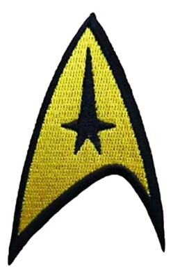 Star Trek Command Yellow Logo Embroidered 3" Tall Iron on Patch | eBay