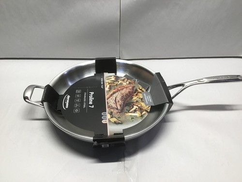 Demeyere Atlantis Proline 12.6-inch Stainless Steel Fry Pan with Helper ...