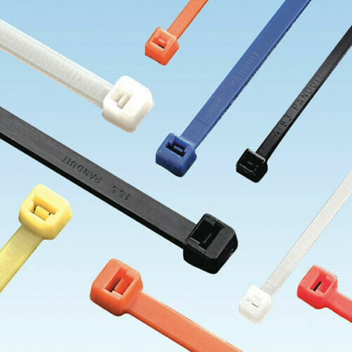 PANDUIT PLT2M-M3 Cable Tie,8"L,Nylon Orange Cable ties, zip ties, tie ...