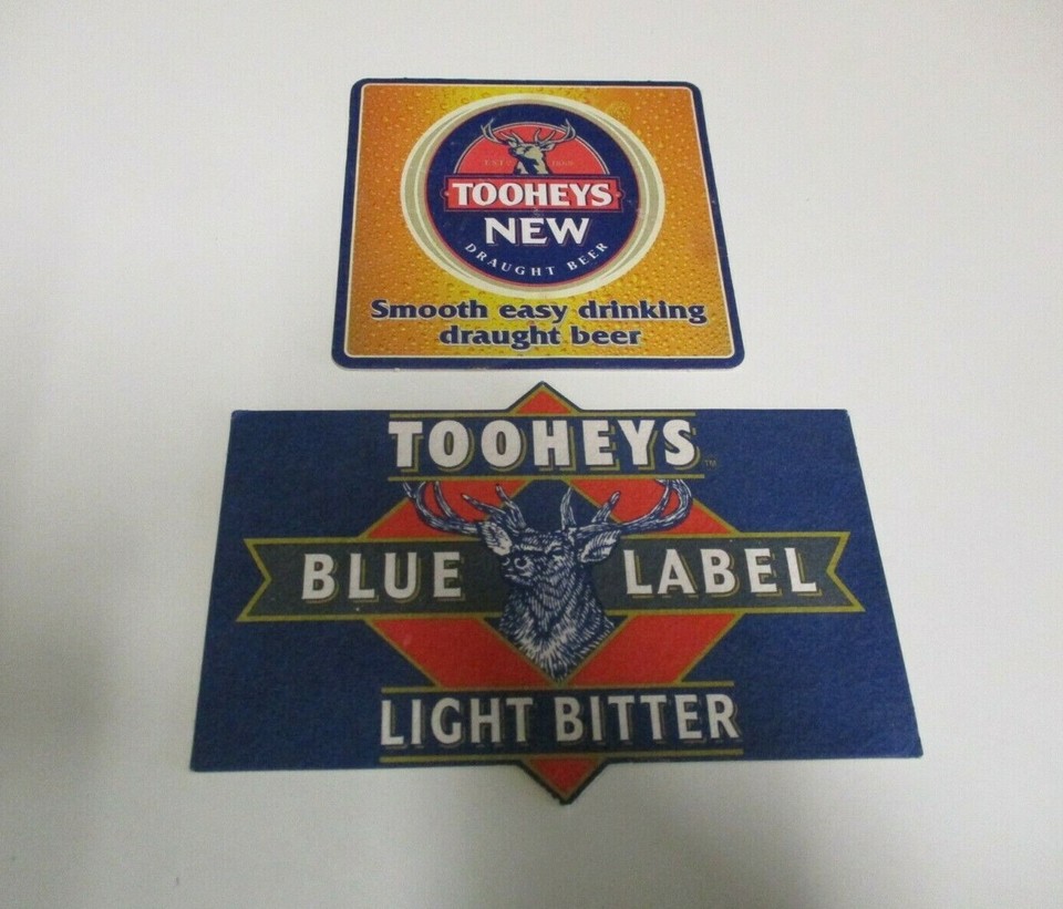 Tooheys Beer - Drink Coasters / Mats - Draught Beer and Blue Label ...