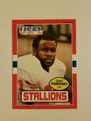 1985 Topps USFL Dave Pureifory #26 Birmingham Stallions | eBay