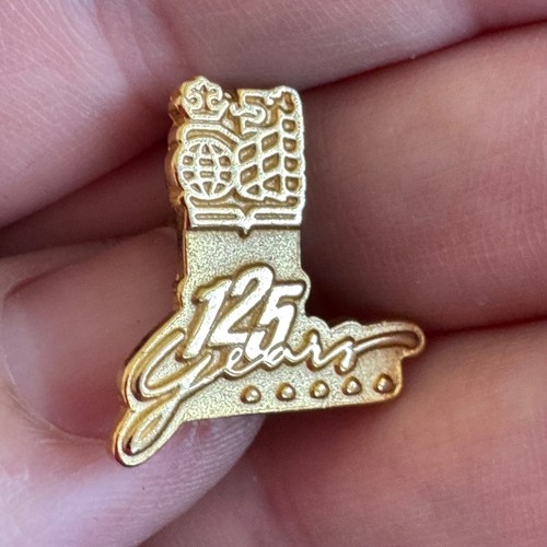 Vintage Royal Bank of Canada 125 Years Lapel Pin Tie Tack Gold Tone RBC ...