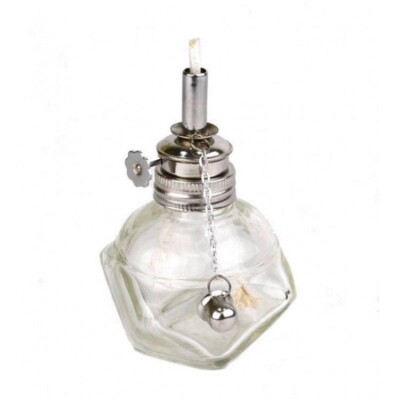 4 1/2" Glass Alcohol Spirit Lamp Burner Watchmakers Science Lab Craft ...
