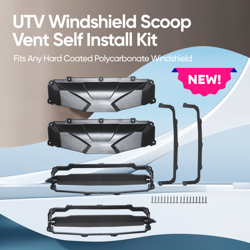 UTV Windshield Scoop Vent Self Install Kit Compatible For Ranger RZR ...