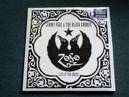 JIMMY PAGE & THE BLACK CROWES--Live At The Greek 1ST WHITE VINYL 3 LP ...