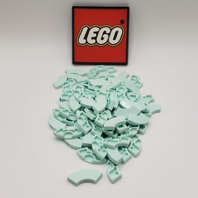 LEGO 2 x 2 Round Corner Tile (Macaroni) LIGHT AQUA (x30) 27925 NEW BULK ...