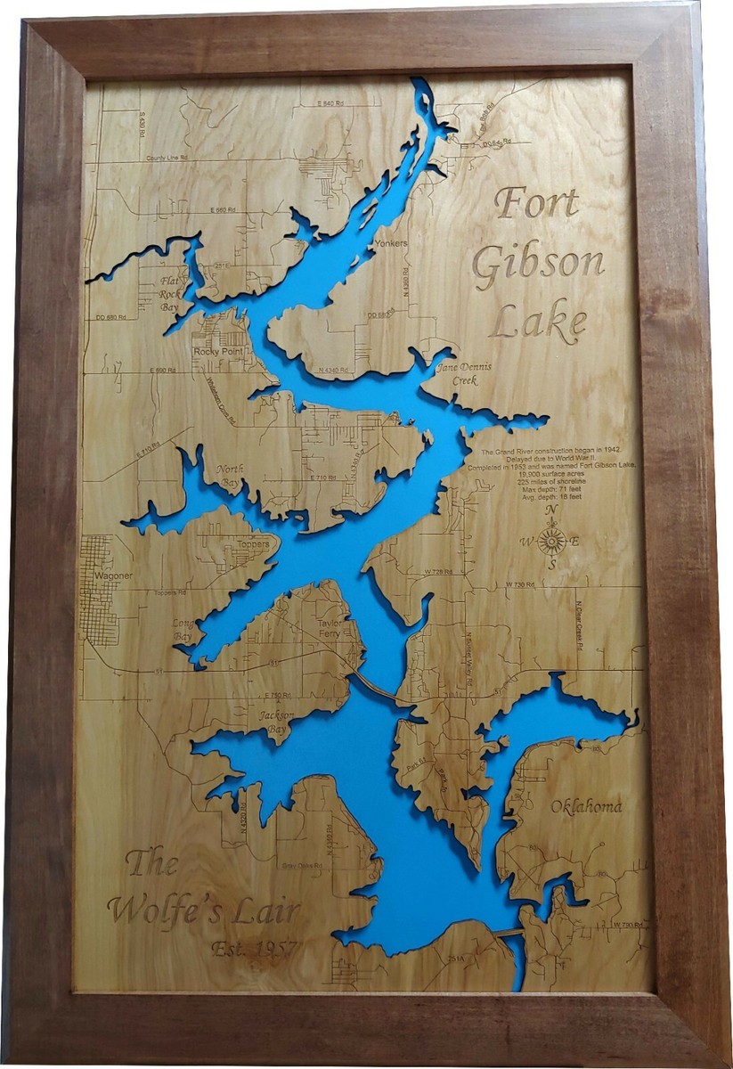 Fort Gibson Oklahoma Map