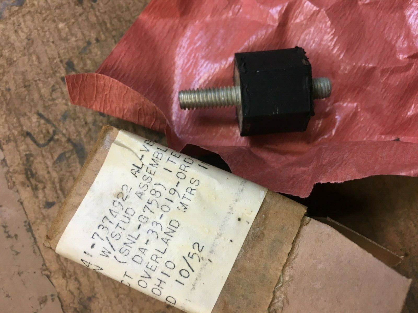For Jeep M38 M38A1 Dodge M37 NOS Regulator Mount Cushion G-740 G-741 | eBay