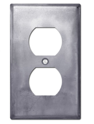 Kyle Switch Plates - Duplex Outlet Cover - Raw Steel Paintable | eBay