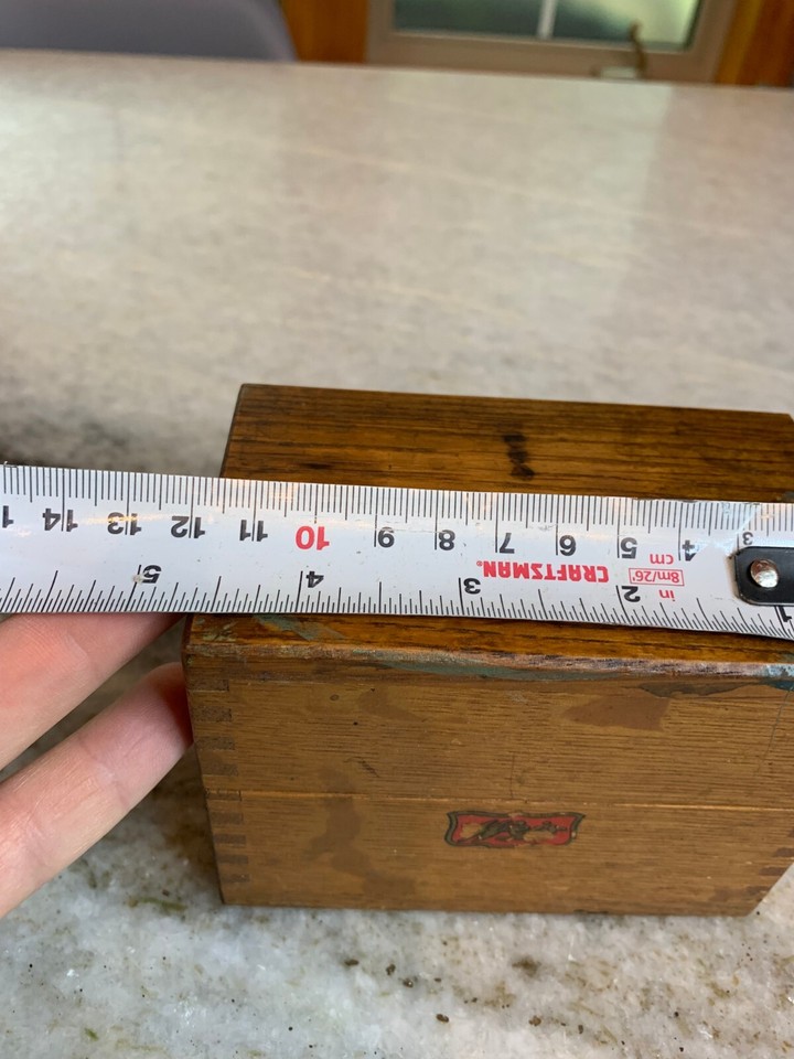 Antique Jointed Oak Storage Keepsake Curiosity Trinket Box WEIR Tool ...