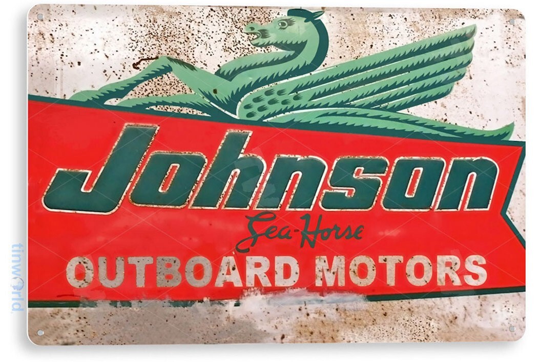 Johnson Boat Motor Logo Boat Outboard Motor, Johnson Sea Horse 3,