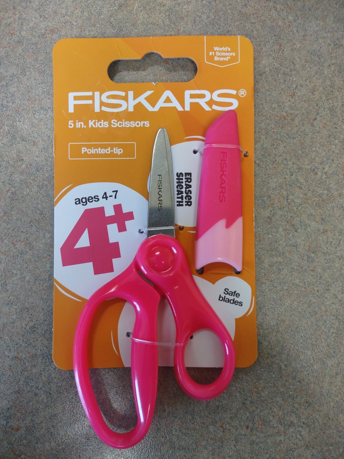 Fiskars Kids Scissors (5 in.) with Sheath Red Ages 4+ | eBay