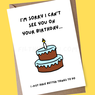 Offensive Birthday Cards Joke Birthday Card For Friend, Offensive