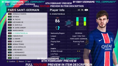 PES 2021 Option File Patch - *24/25 SEASON | Grelly UK