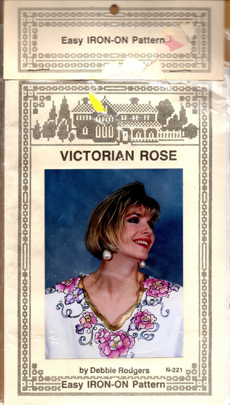 Vintage Victorian Rose Iron-on Pattern Packets 1992 Debbie Rodgers N ...