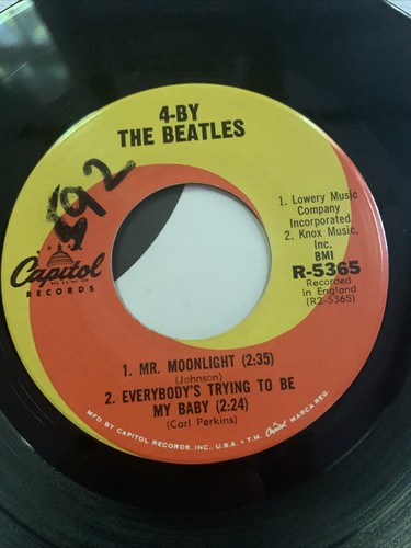 4 BY THE BEATLES EP Capitol VG | eBay