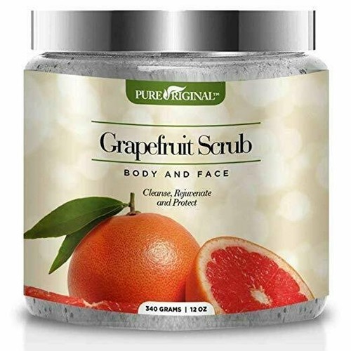 Grapefruit Scrub for Face & Body--Deep Cleansing Exfoliate Acne by Pure ...
