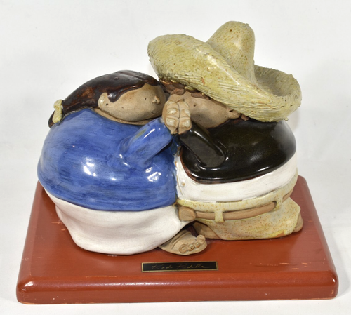 Rodo Padilla Baile 17501 Dancing Couple 7.5" Pottery Sculpture Mexican ...