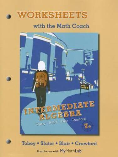 Worksheets with the Math Coach for Intermediate Algebra - Paperback ...