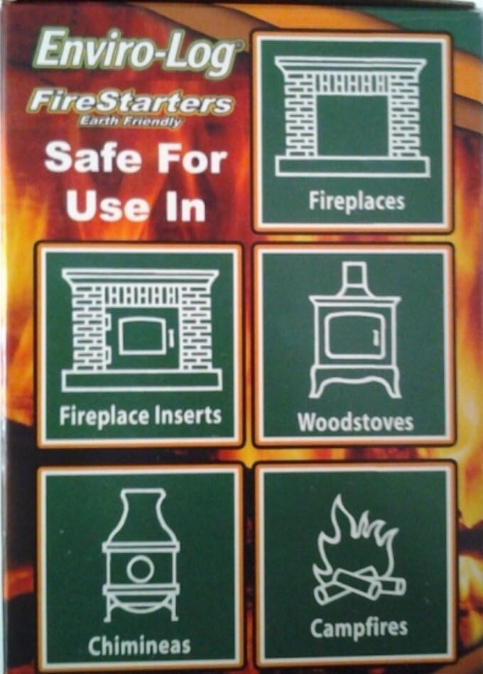 Enviro-Log Environment Friendly Firestarters 2 PACK (48 firestarters ...