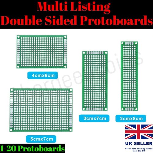 1-20 Double Sided Protoboard 4 Sizes Circuit Universal Prototype PCB ...