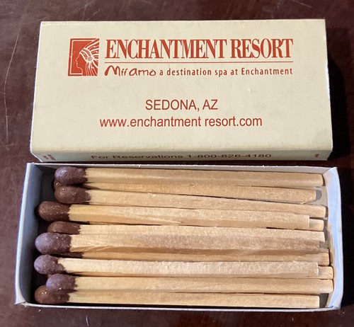 Enchantment Resort Spa Hotel Sedona Arizona Matchbox 17 Unstruck Wooden ...