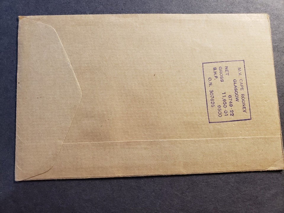 British Ship M/V CAPE RODNEY Naval Cover 1970 PAQUEBOT Baltimore, MD | eBay