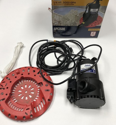 AquaPro APC3500 3000 GPH - 0.25 HP Automatic Cover Pump with Debris ...