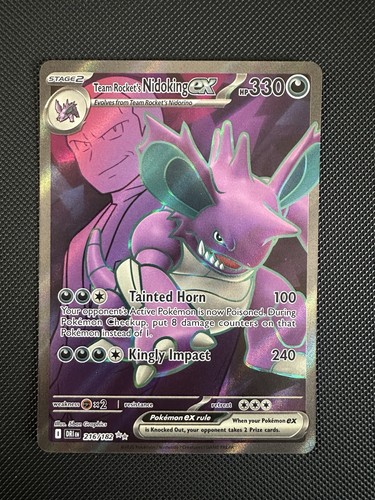 Team Rocket’s Nidoking ex 216/182 SV10: Pokémon Destined Rivals Ultra ...