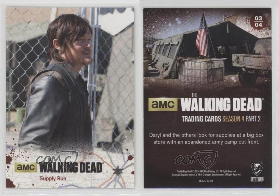 2016 Cryptozoic The Walking Dead Season 4 Part 2 Supply Run #03 2k3 ...
