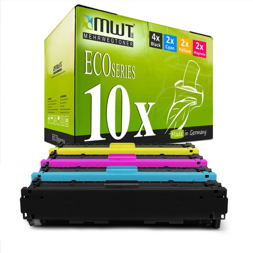 10x ECO Toner Pour CRG054H C Canon I-SENSYS LBP640-C MF640-C MF641-Cn ...