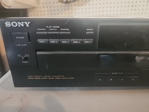 Sony 5 CD Compact Disc Changer CD Player Model CDP-C545 Tested - Works ...
