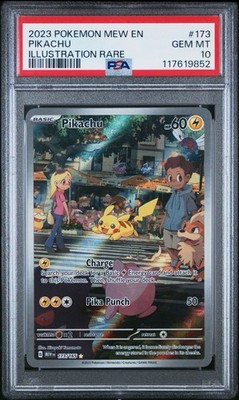 Pikachu Illustration Rare IR 173/165 Mew Pokemon 151 PSA 10 | eBay