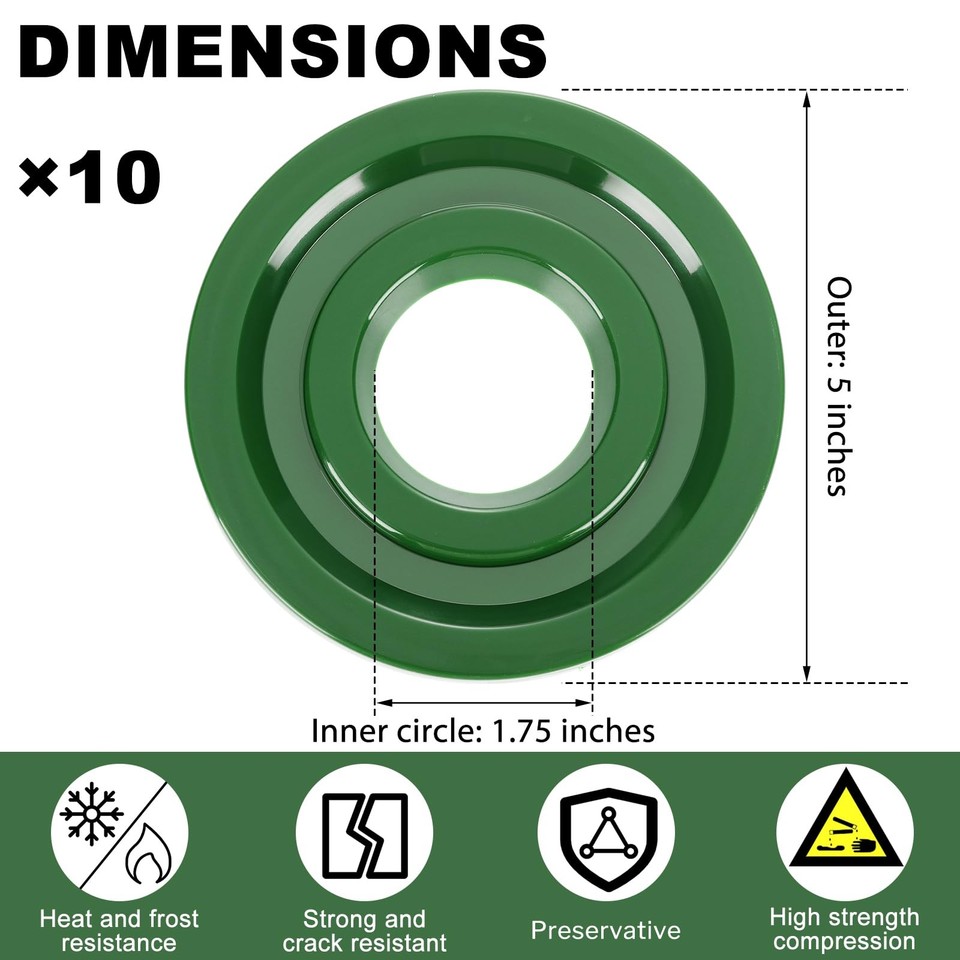 10 Pcs 5" Sprinkler Spray Guard Donut Plastic Sprinkler Guard Head ...
